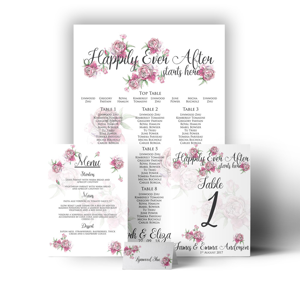 Wedding Entourage Sample Format