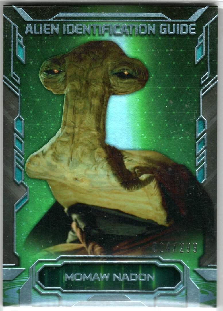 STAR WARS 2016 TOPPS MASTERWORK ALIEN IDENTIFICATION GUIDE AI-5 MOMAW ...