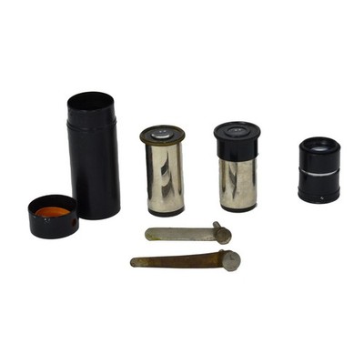 Carl Zeiss Microscope parts 1900s ocular lenses 1x4 1x6 & 2 slide ...