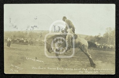 RPPC of John Spain. Pendleton Round Up, Oregon. C 1911 Bowman. Umatilla ...