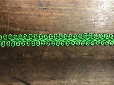 Braid 12mm Gimp Leaf Green Col 63 Rayon Trim 5 Metre lengths Upholstery ...