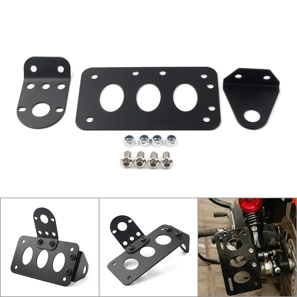 License Plate Bracket Motorcycle Side Mount for Harley Choppers Bobber ...