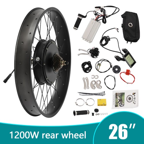 Waterproof Conversion Kit For Electric Bike 26 Inch Fat Rear Wheel ...