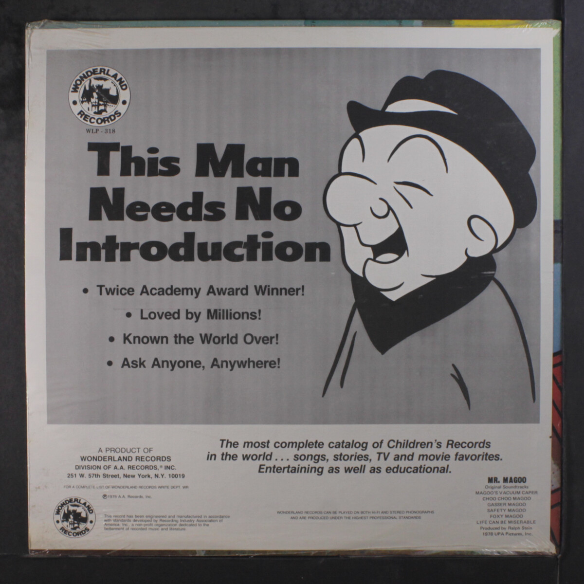 TV CAST: mr. magoo Wonderland Records (7) 12" LP 33 RPM Sealed | eBay
