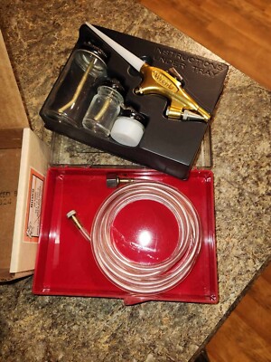 Binks airbrush kit set tool in original package with hose | eBay