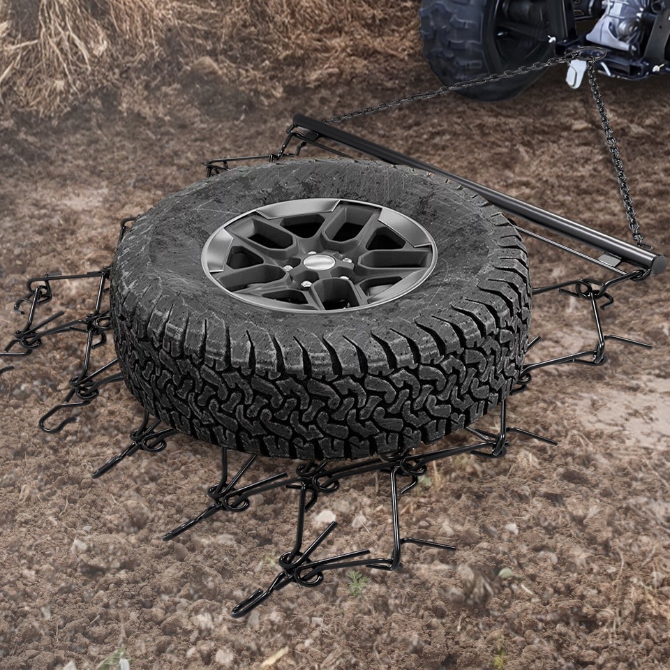 4FT X 4FT Heavy Duty Drag Harrow For ATV UTVs Leveling Grading Powder ...