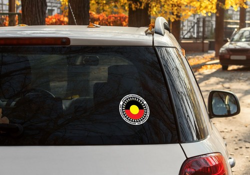 Aboriginal Flag Fathers Day Australia's DEADLIEST Dad Car Sticker 10cm ...
