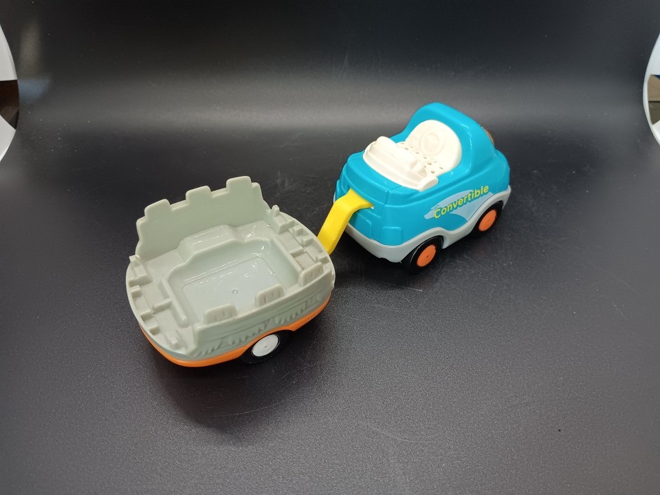 VTech Go! Go! Smart Wheels Blue Carson the Convertible with Lights ...