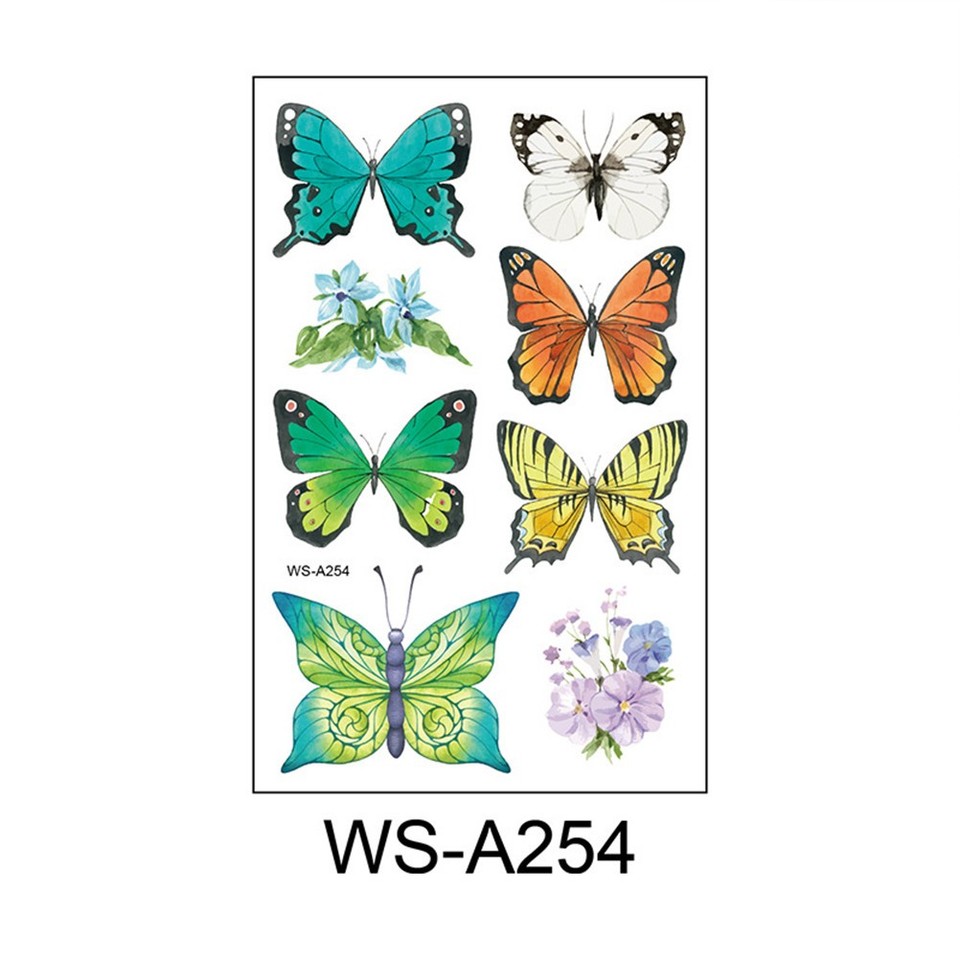 10 Sheets of Pattern Stickers Self-adhesive Body Arm Stickers Decals | eBay