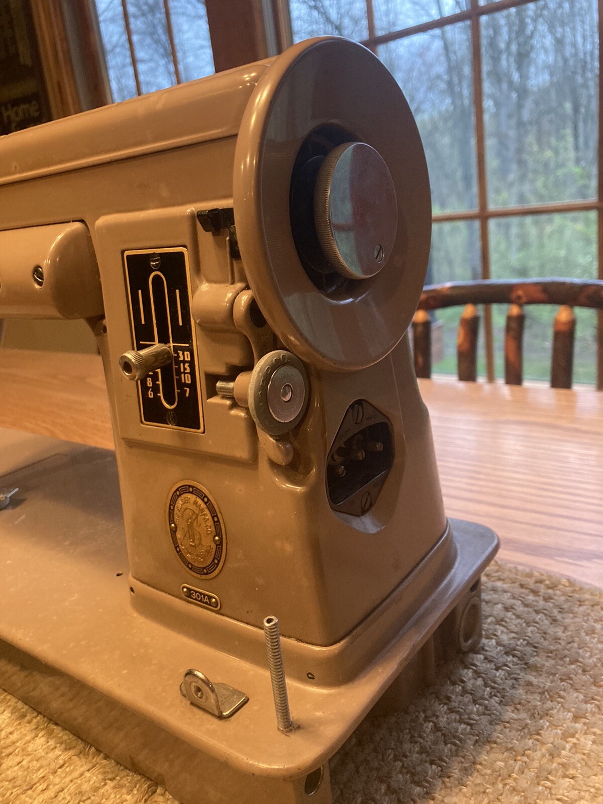 Singer 301A Sewing Machine 1950's Heavy Duty Sewing Machine with Pedal ...