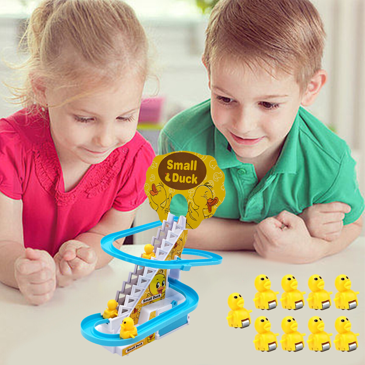 Electric Small Ducks Chasing Race Track Game Set Toy Gifts for Toddlers ...