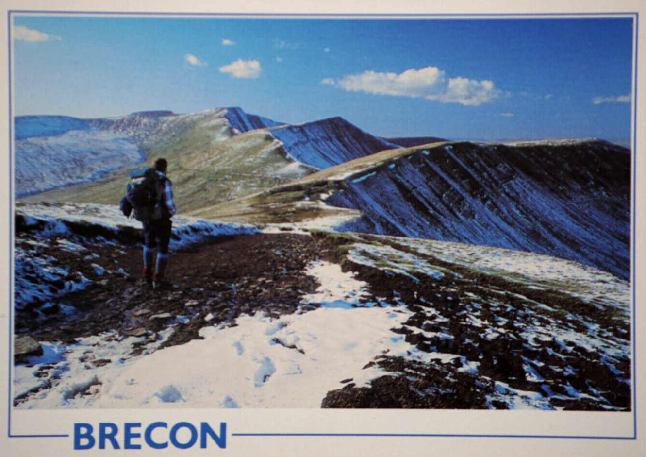 Postcard Brecon Beacons Bannau Brycheiniog Pen y Fan Corn Du Summit ...
