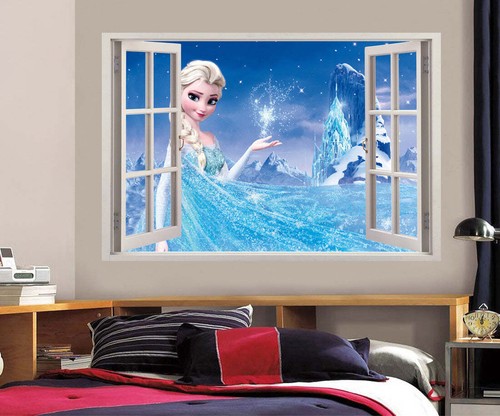 Elsa Frozen 3D Window Wall Sticker Decal C039 | eBay