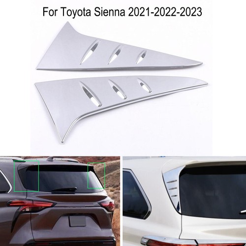 Chrome Car Tail Rear Window Spoilers Wing Cover Trim For Toyota Sienna ...