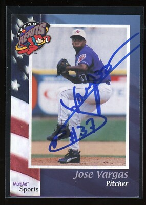 2002 Akron Aeros JOSE VARGAS Signed Card autograph AUTO INDIANS | eBay