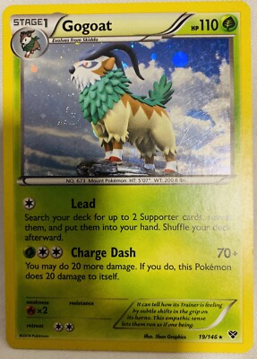 Authentic Gogoat Pokemon Card New | eBay