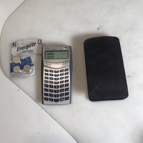 Vintage HP 33S scientific calculator with HP case and New batteries ...