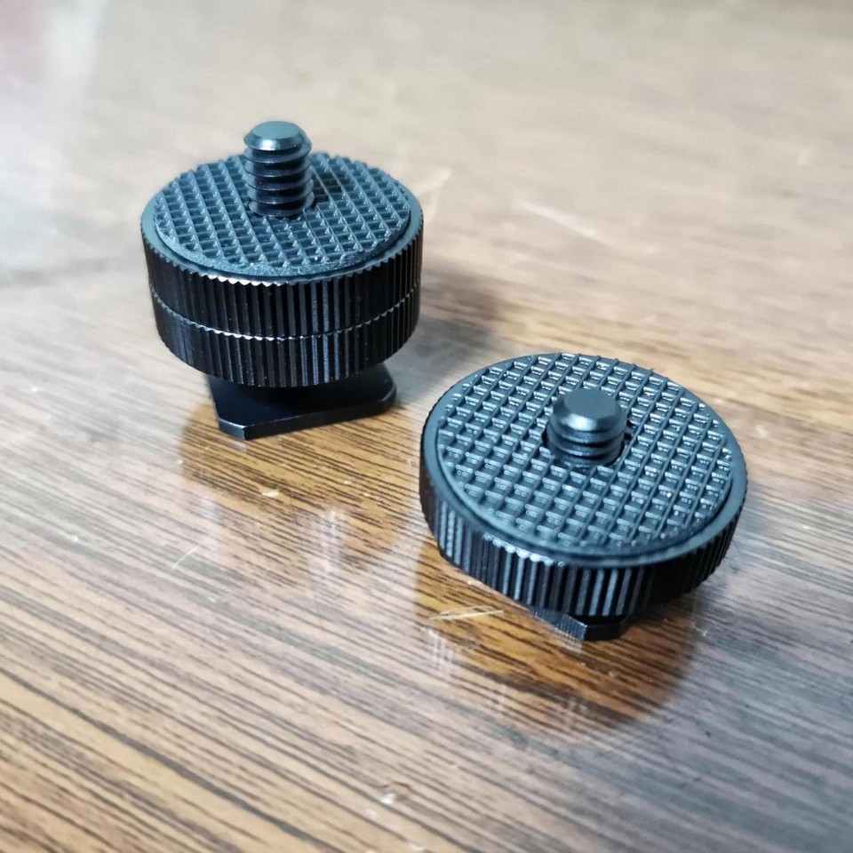 3 stücke Heiße Schuhschraube Adapter 2-Layer 1/4 Zoll Blitzadapter für ...