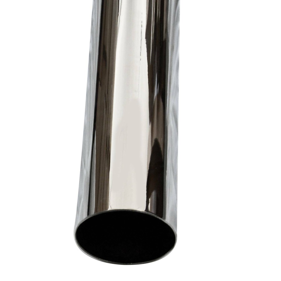 Chrome 4 inch Curved Stack Pipe 4" OD X 36" inch Exhaust Truck Tube ...