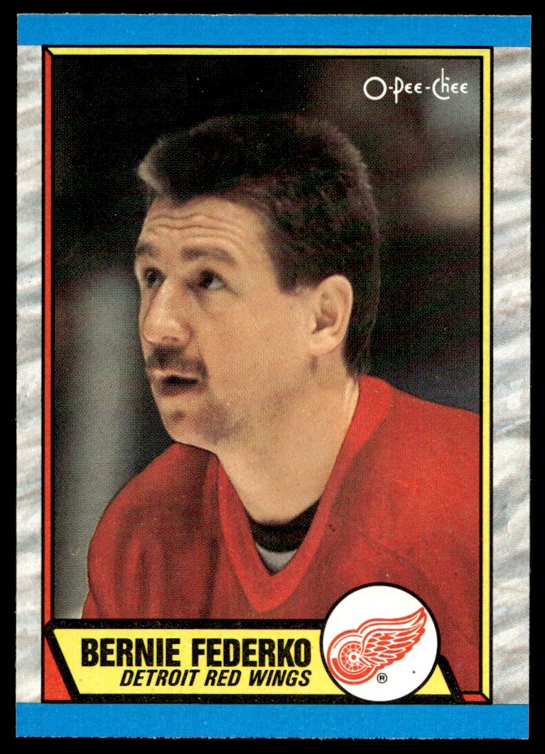 1989 O-Pee-Chee Hockey Bernie Federko 107 Detroit Red Wings | eBay