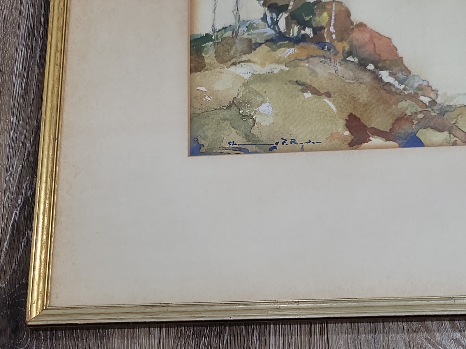 Original Watercolor Painting by Chauncey F Ryder "Edge of The Hill" New ...