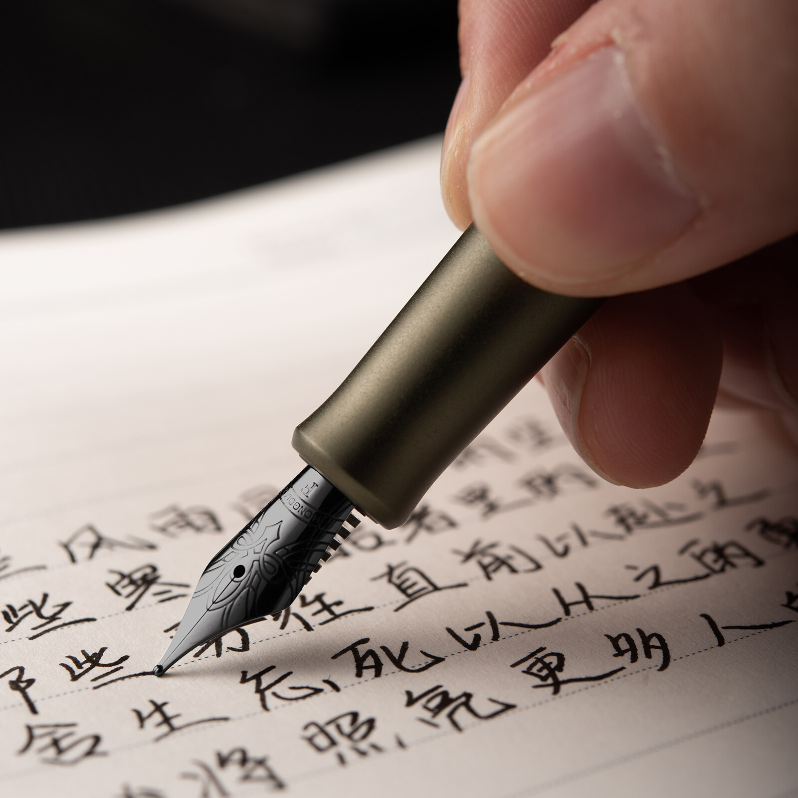 Hongdian M2 Mini Short Fountain Pen EF/F Nib &Converter, Aluminum Alloy ...