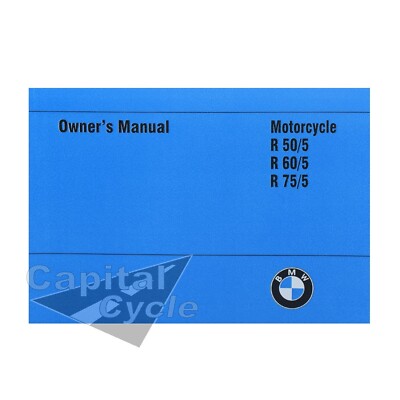 BMW Owner Manual Rider Book R50 R60 R75 /5 models R50/5 R0/5 R75/5 ...