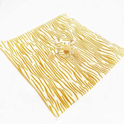 TeddyKompaniet Diinglisar Wild Tiger Lovey Soft Square Orange Black NO ...