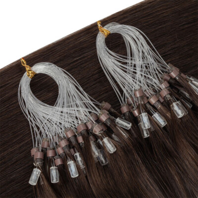 Micro Ring-Loop Hair Extensions 100% Remy Echthaar Haarverlängerung 200 ...