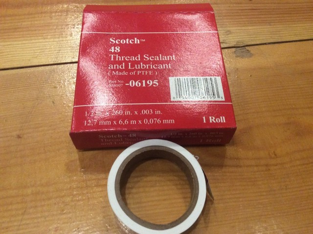 3M Scotch 48 High Temperature PTFE Thread Sealant & Lubricant Tape Roll ...