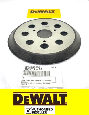 GENUINE DeWALT 151281-08 Sander Backing Pad 5” Fit FOR DW421 DW423 ...