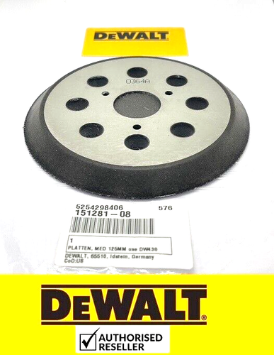GENUINE DeWALT 151281-08 Sander Backing Pad 5” Fit FOR DW421 DW423 ...