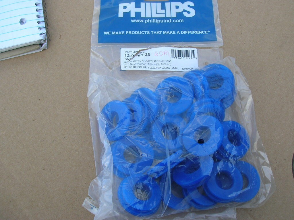 Phillips Industries 120161 Gladhand Seal Polyurethane Blue Polybag ...