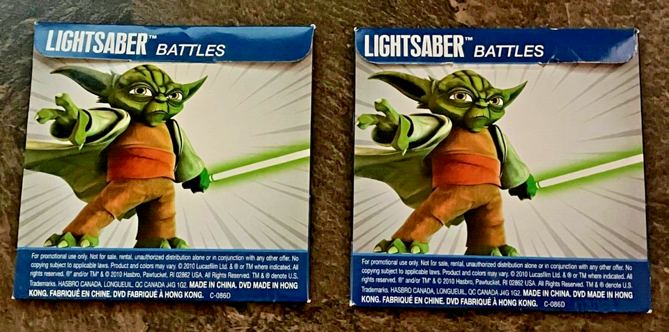 Star Wars Lightsaber Battles Mini DVD Hasbro Rare Collectible ...