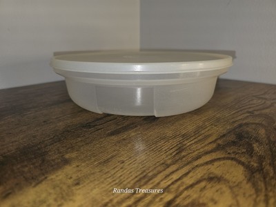 Tupperware Vintage Round Burped Seal Clear White Bowl # 2346A-3 | eBay
