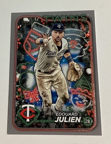 2024 Topps Holiday EDOUARD JULIEN Silver Glitter Parallel Card H174 ...