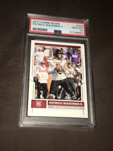 2017 SCORE PATRICK MAHOMES RC ROOKIE PSA 10 GEM MINT CHIEFS SUPER BOWL MVP | eBay