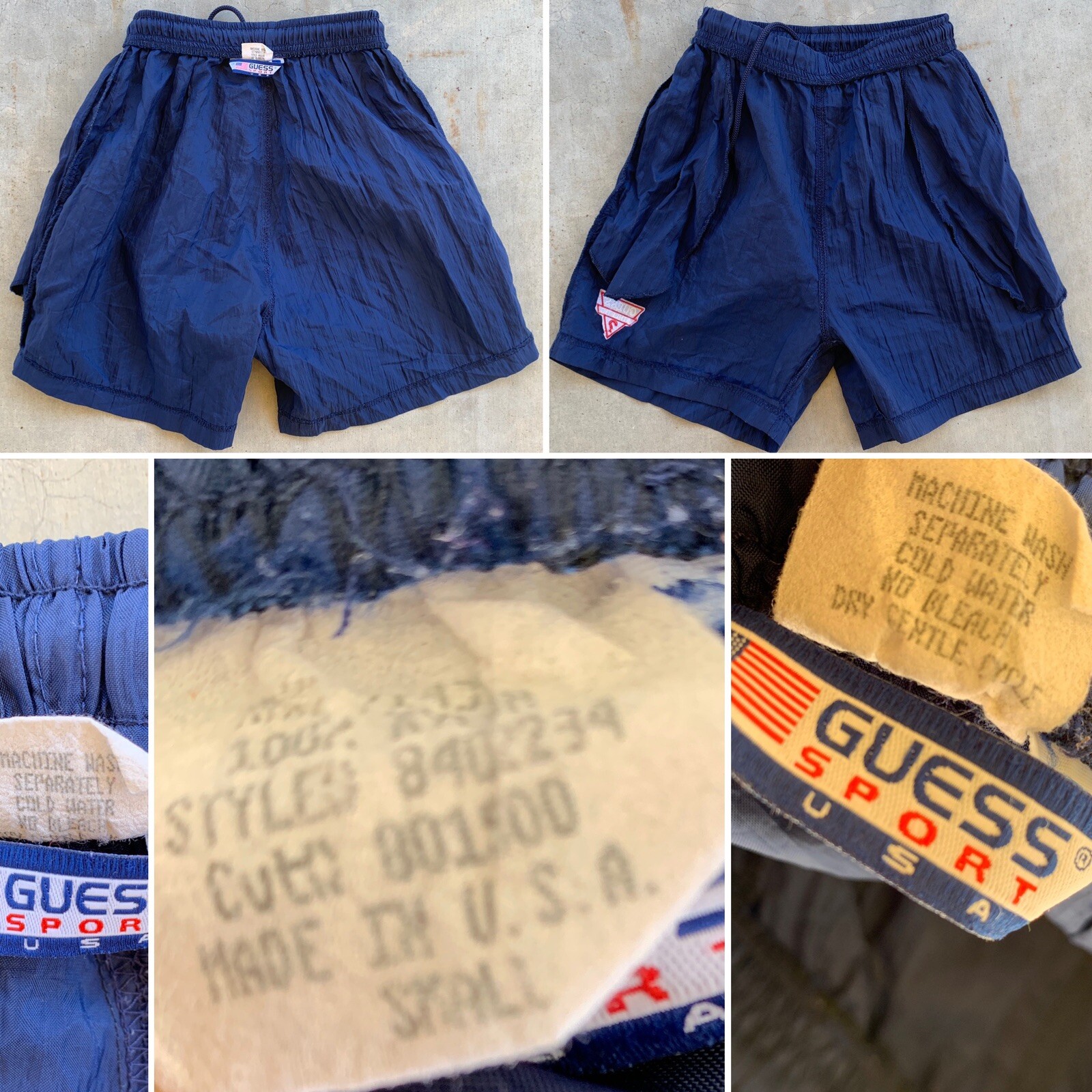 Vintage Guess Sport USA Guess Athletic Spellout Logo… - Gem