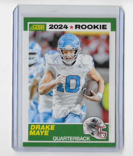 DRAKE MAYE #3 2024 SCORE FOOTBALL RC 1989 35TH ANNIVERSARY THROWBACK ...