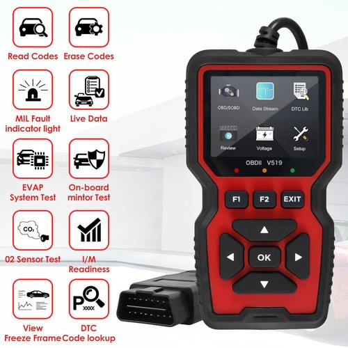 V519 Scanner 2.8inch Color Display Car Engine Code Reader Automotive ...