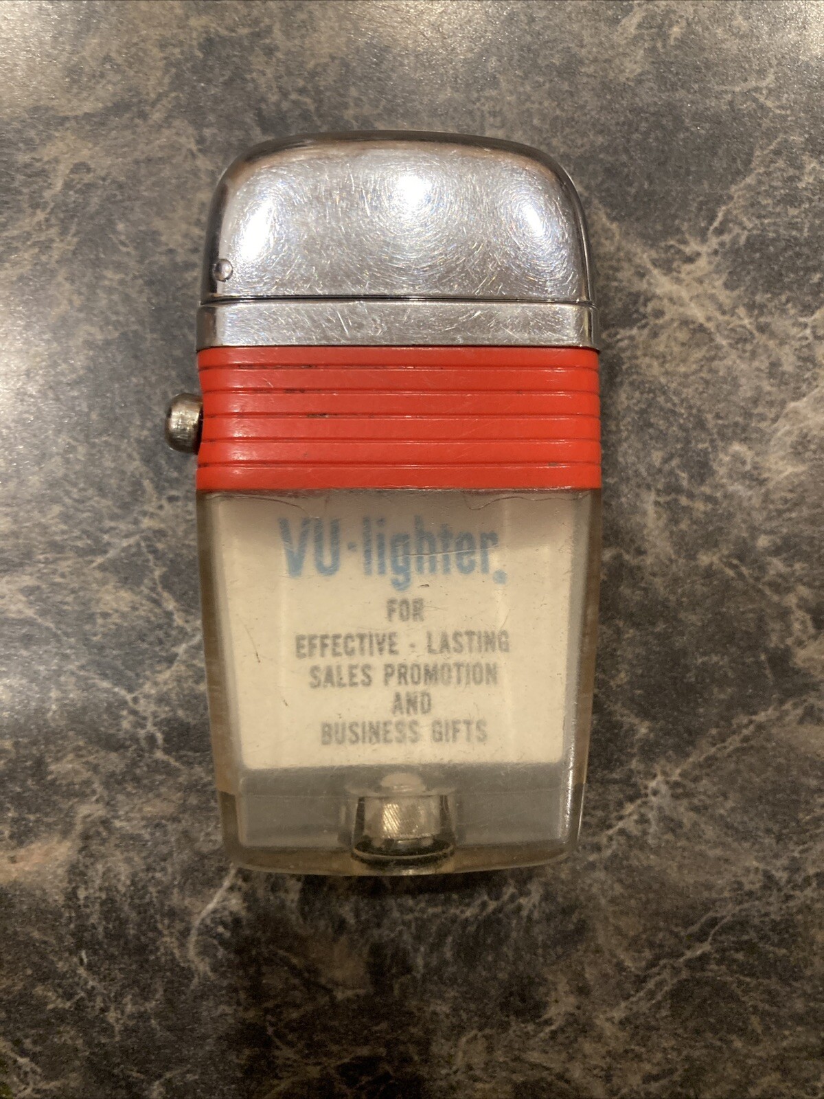 VINTAGE SCRIPTO VU SALES PROMOTION & BUSINESS GIFT RED BAND LIGHTER ...