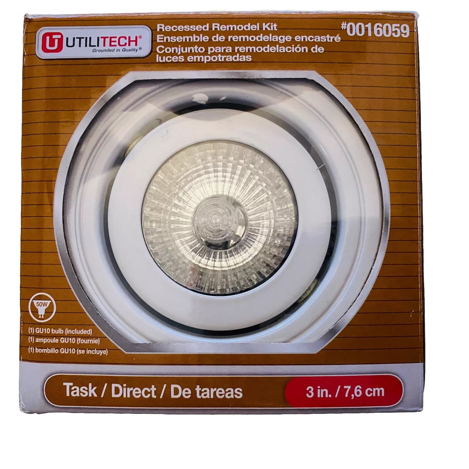 Utilitech White 3 inch GU10 Gimbal Kit Lighting Kit 16059 Recessed ...