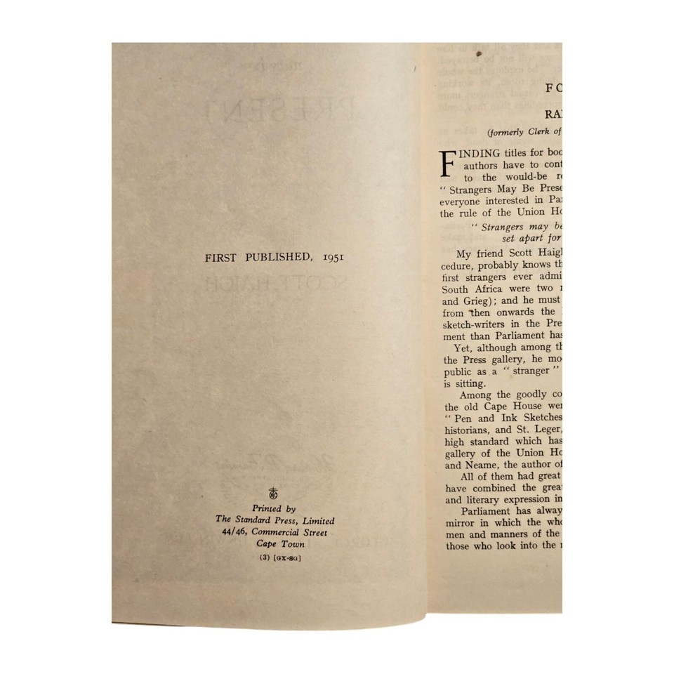Strangers May Be Present - Scott Haigh 1951-01-01 George Allen & Unwin ...
