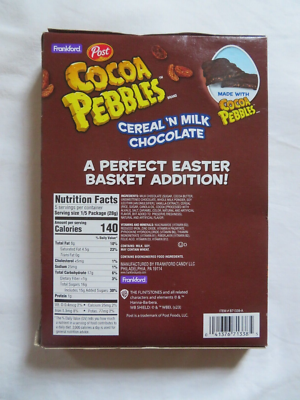 Cocoa Pebbles Nutrition Label