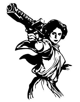 Princess Leia Stencil