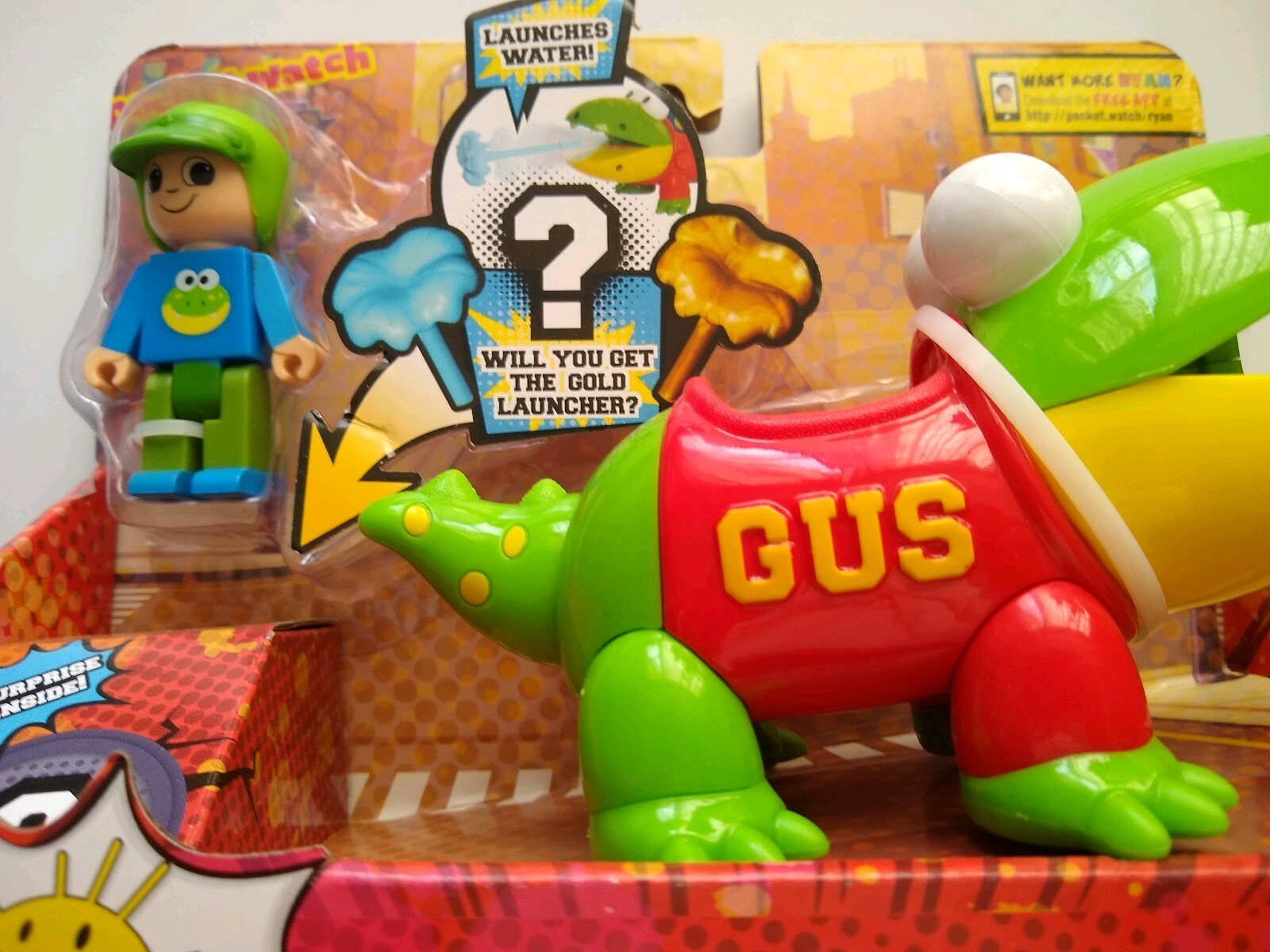 Ryan's World SPLASHIN' Gus Vehicle & Action Figure Surprise Mystery Toy ...