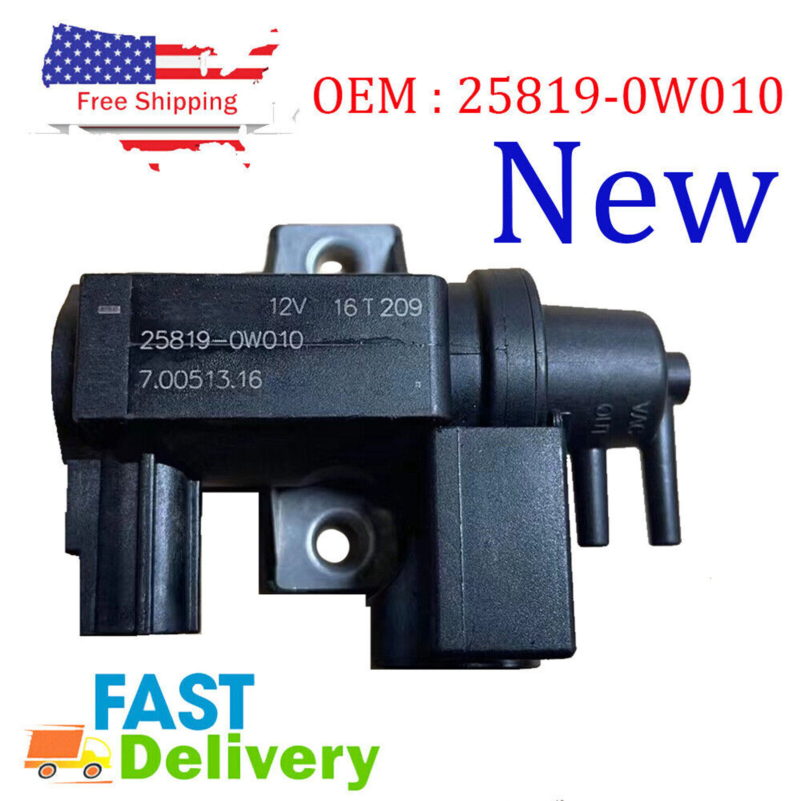 NEW FOR Toyota ,2015-2021 Lexus OEM 25819-0W010 VALVE ASSY, VACUUM ...