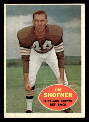 Jim Shofner 1960 Topps Rookie Card #29 Cleveland Browns | eBay