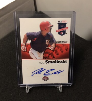 Jake Smolinski Projections Autograph 2008 Tristar card 164 Washington ...