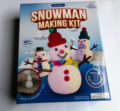 3 Pack Christmas Snowman Making Kit DIY Kids Craft Build Three Cute ...